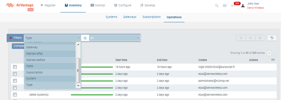How to manage a large number of systems? - av - Sierra Wireless